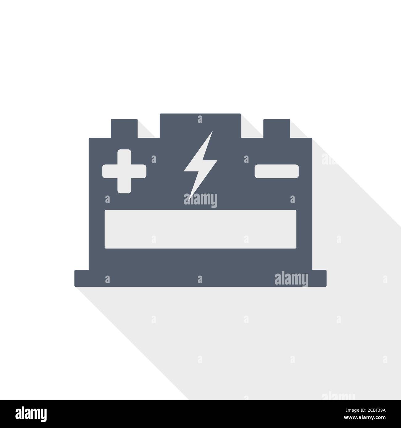 Battery flat design vector icon Stock Vector Image & Art - Alamy