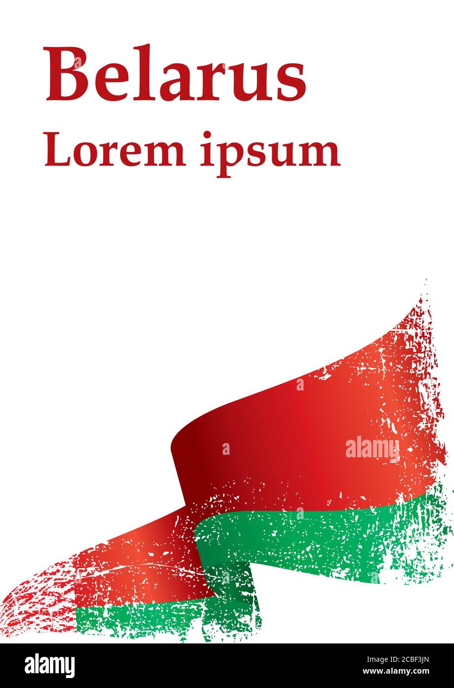 Flag of Belarus, Republic of Belarus. Template for award design, an ...