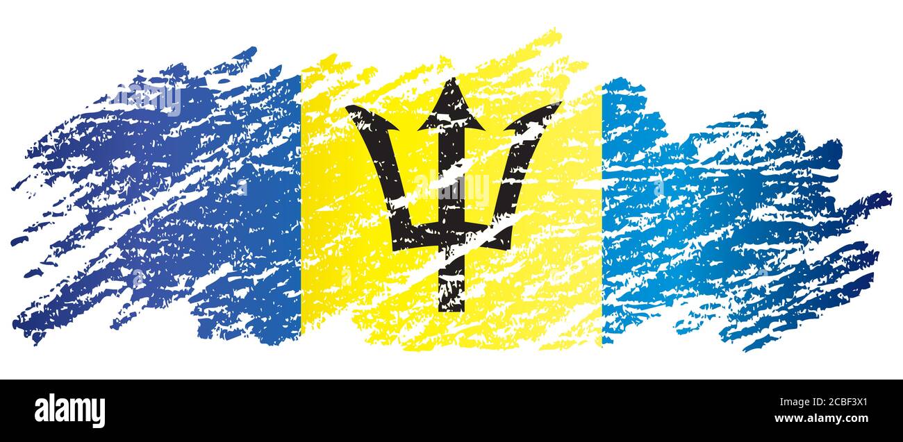 Flag of Barbados, Barbados. Template for award design, an official ...