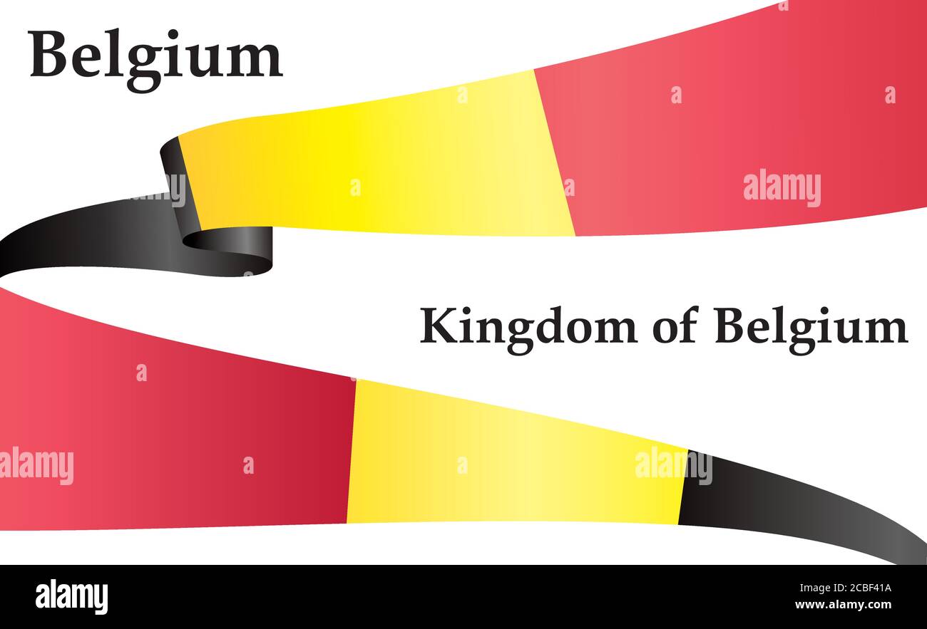 Flag of Belgium, Kingdom of Belgium. Template for award design, an ...