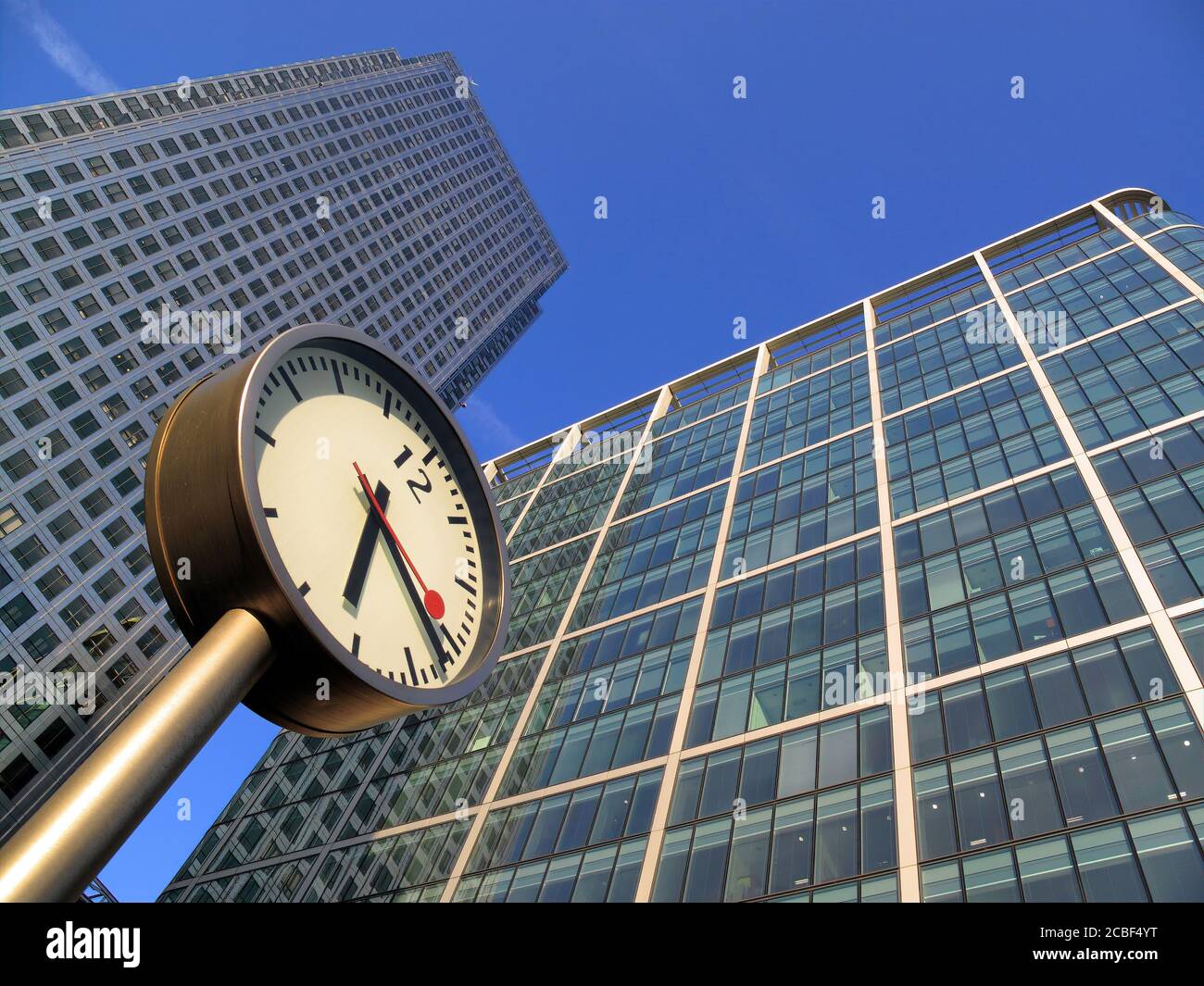 London, United Kingdom – Sep 26, 2009: Time is Money clock in front of ...