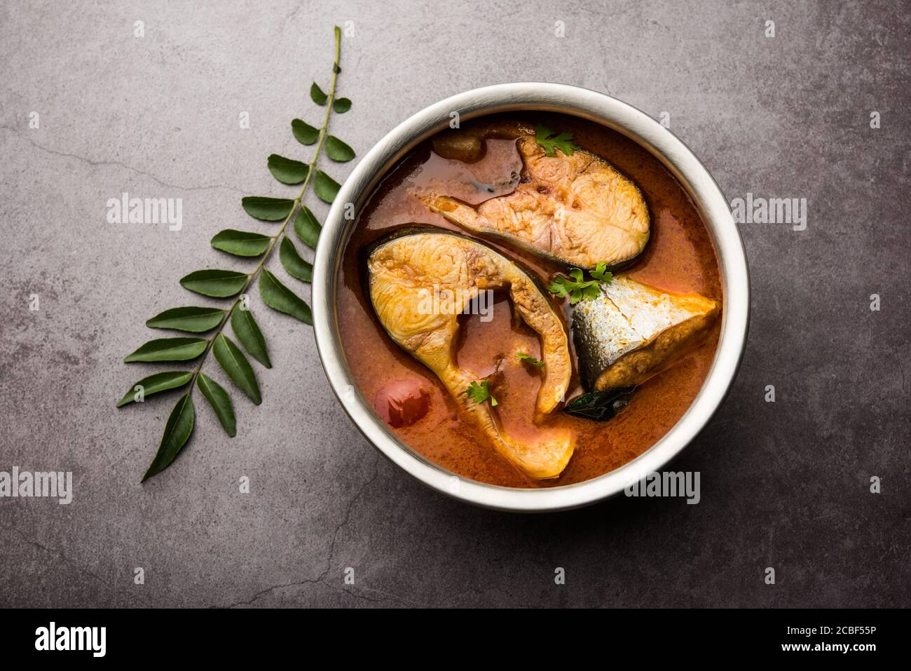 Spicy Fish Curry - kerala, konkan, bengal, goa style in Red and brown ...