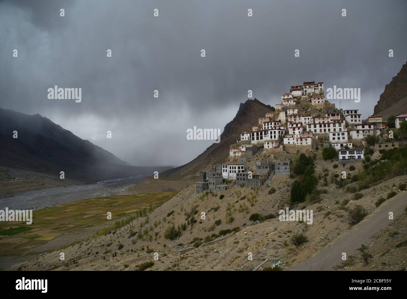 Located on top of a hill at the altitude of 4166 mt, Kee / Key ...