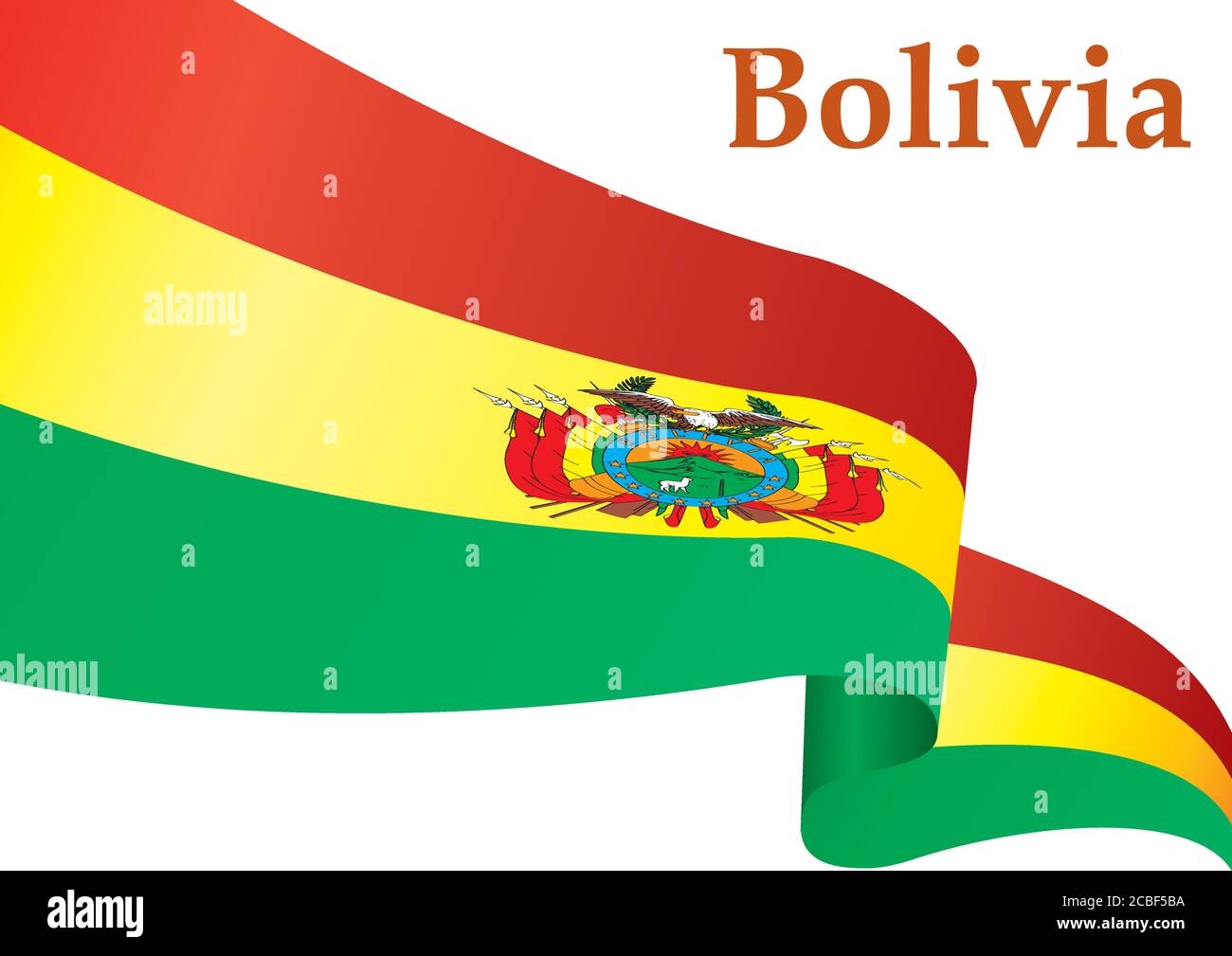 Flag of Bolivia, Plurinational State of Bolivia. Template for award ...