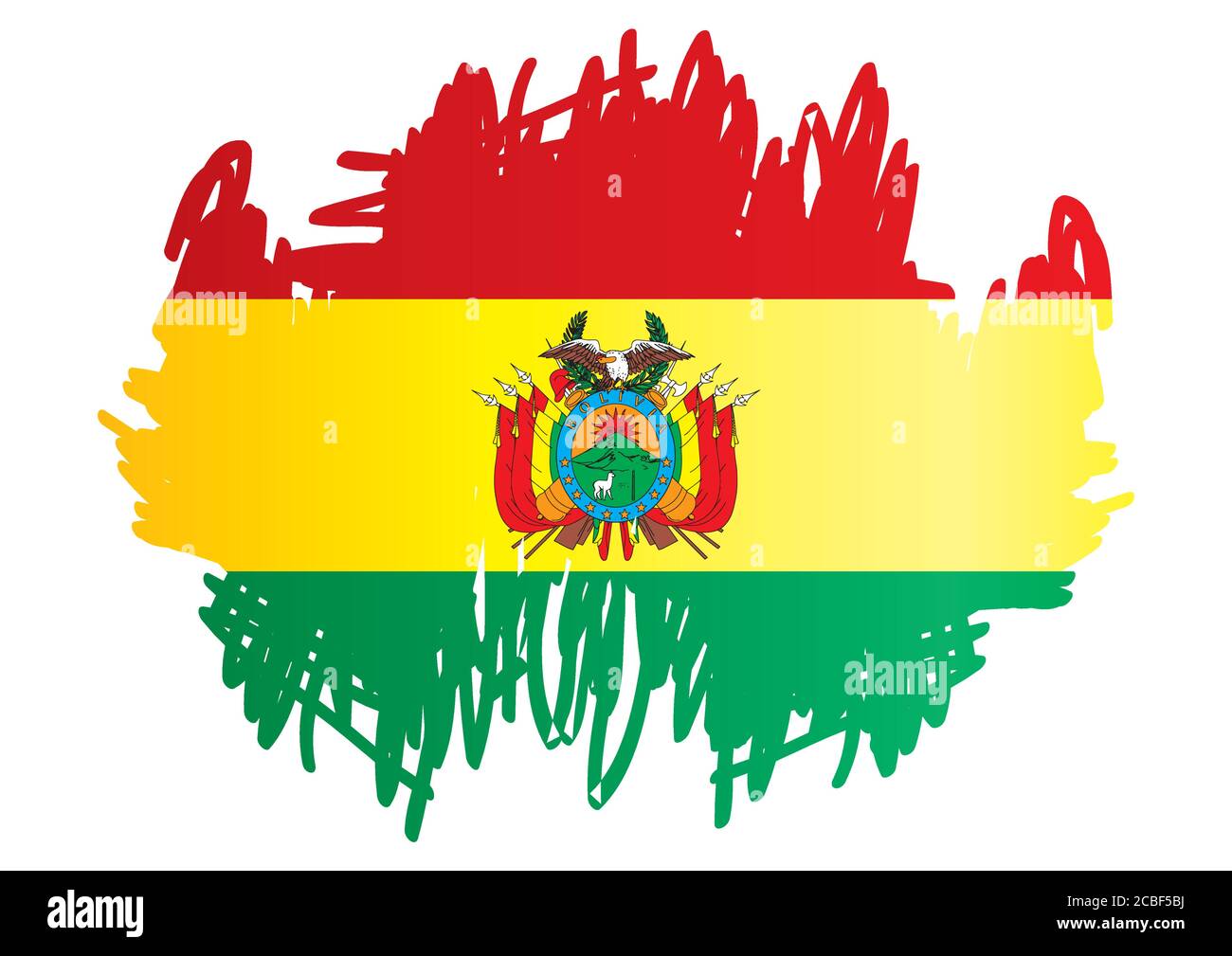 Flag of Bolivia, Plurinational State of Bolivia. Template for award ...