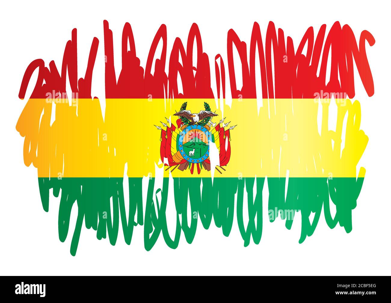 Flag of Bolivia, Plurinational State of Bolivia. Template for award ...