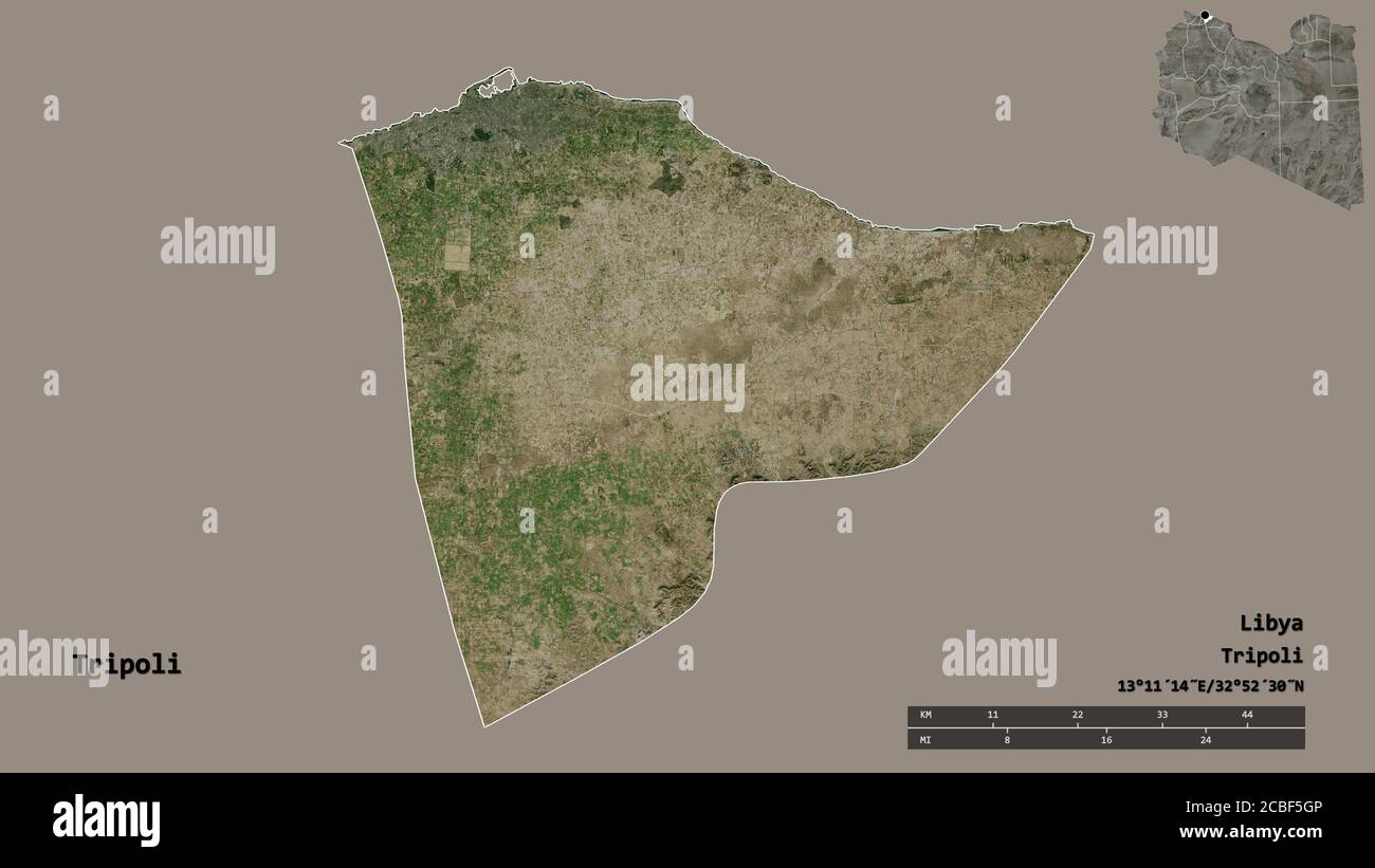 Satellite view of tripoli map hi-res stock photography and images - Alamy