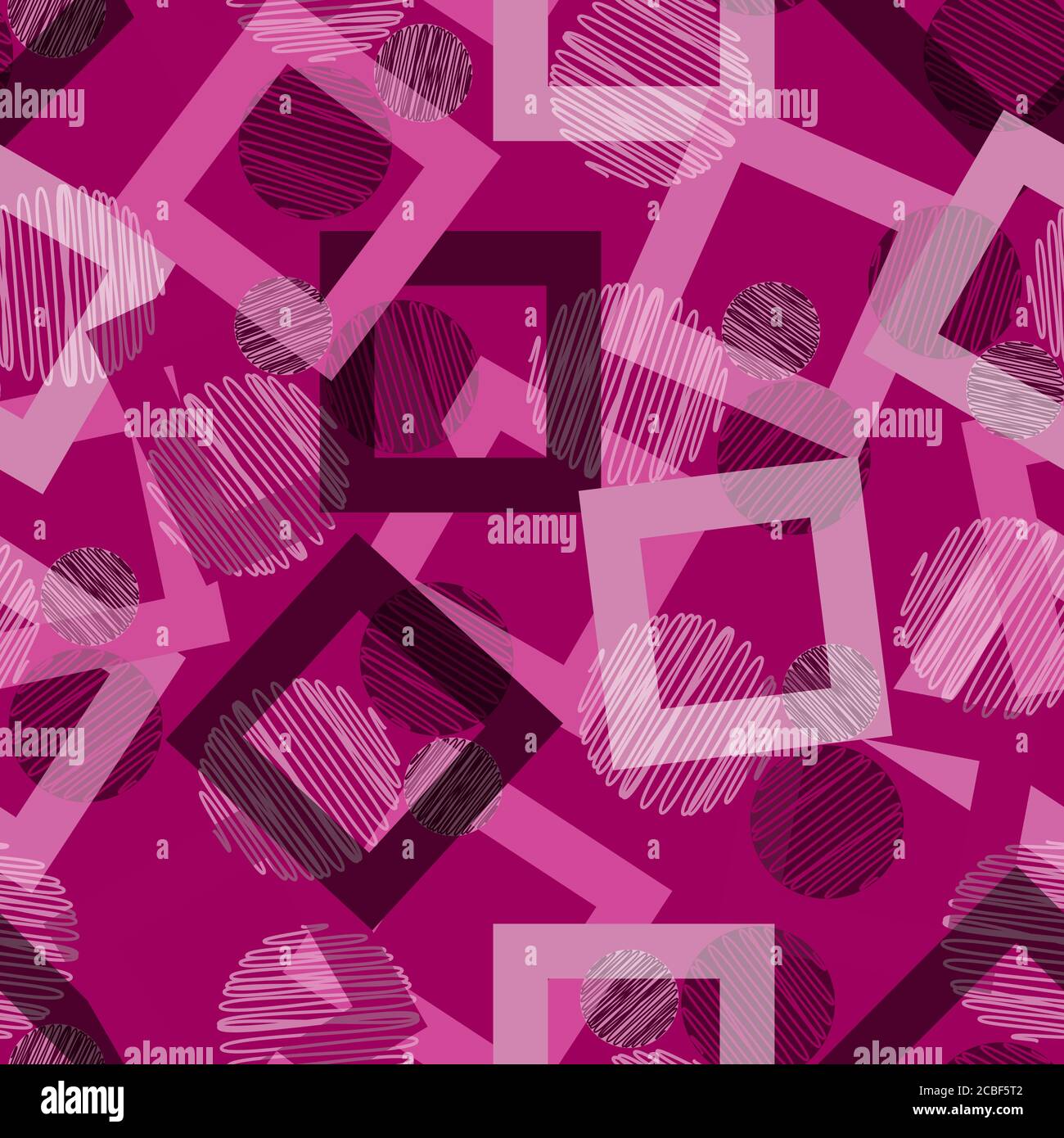 Repeating seamless pattern of circles and squares.Vector Stock Vector ...