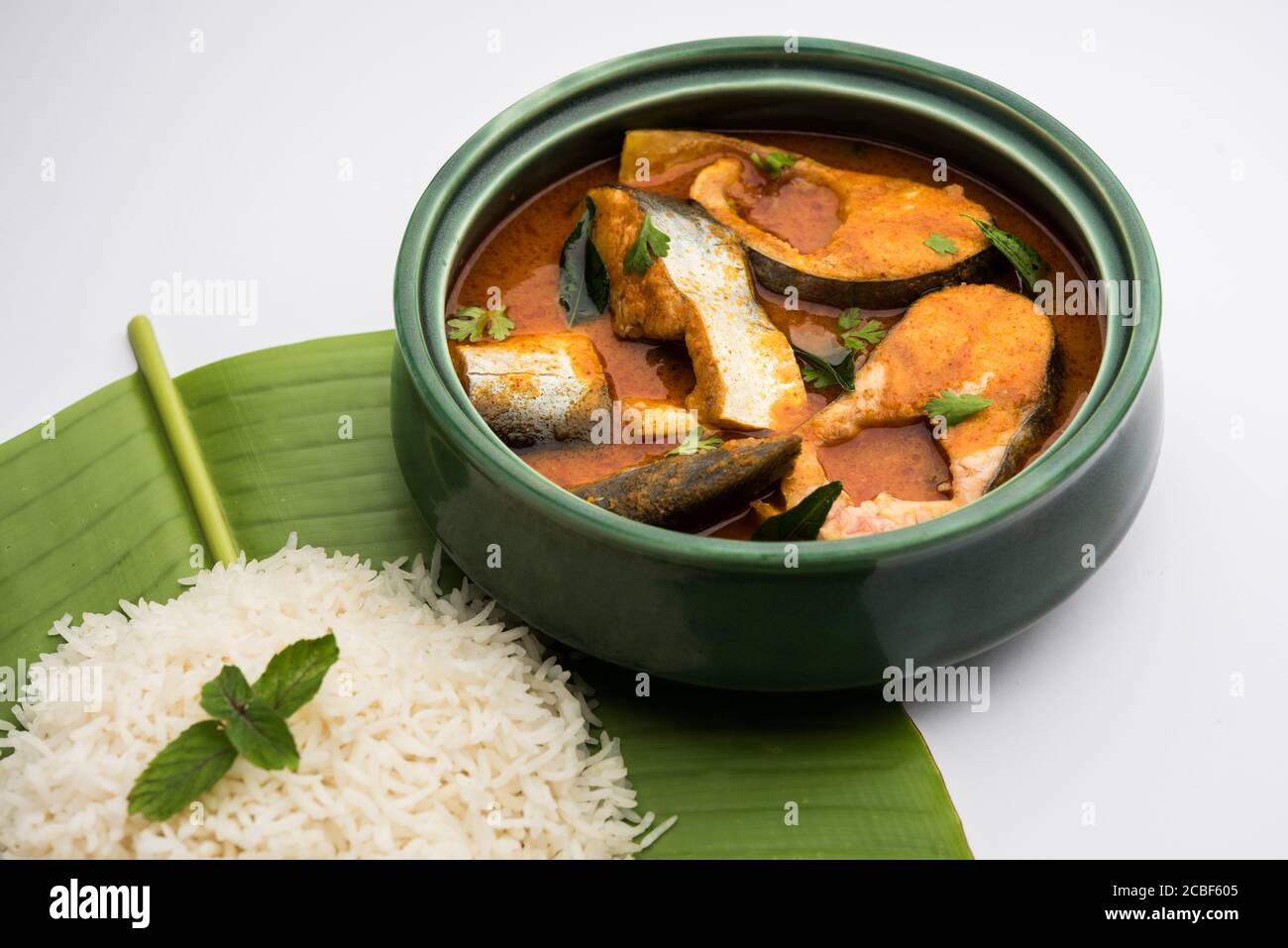 Spicy Fish Curry - kerala, konkan, bengal, goa style in Red and brown ...