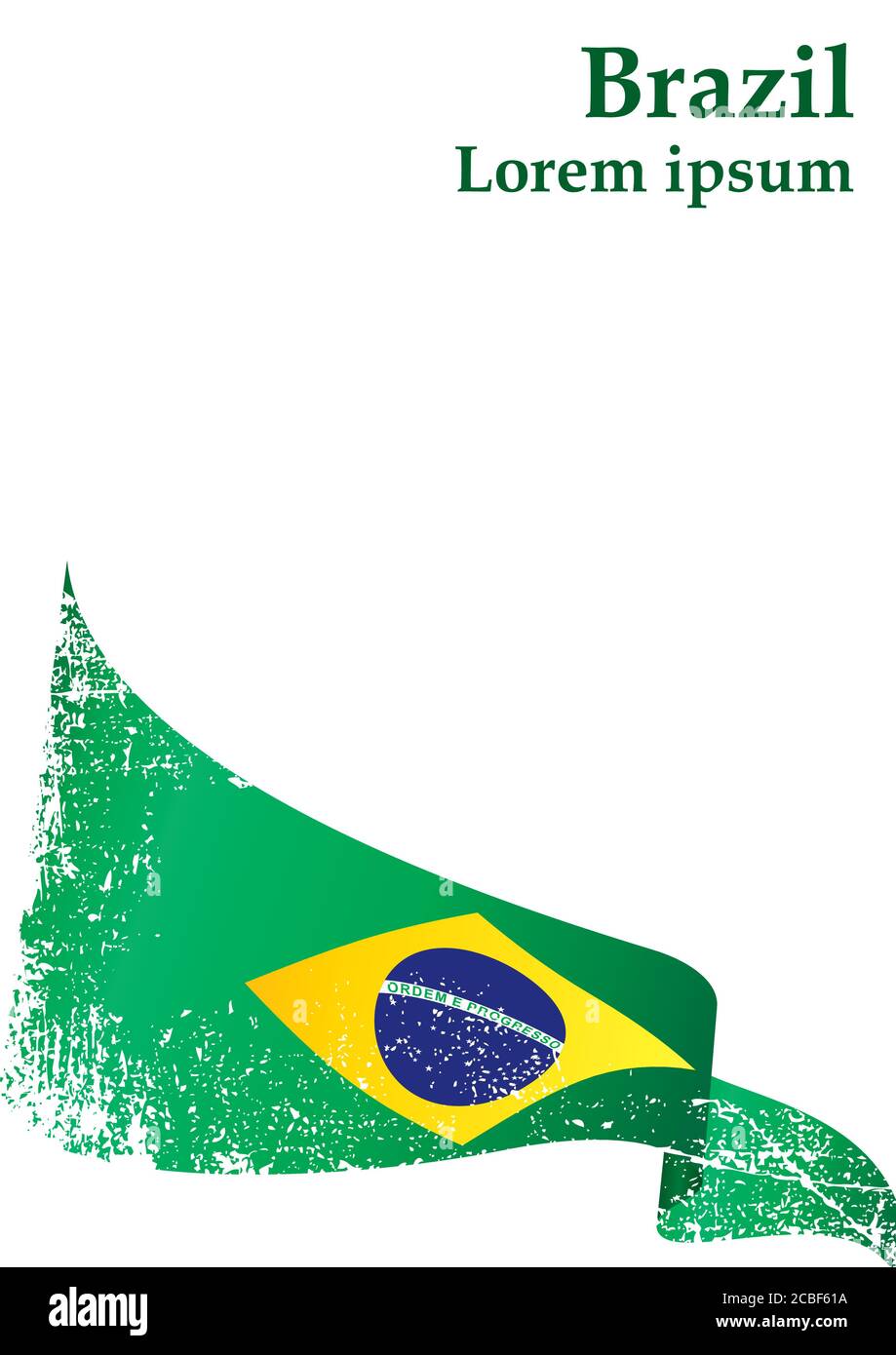 Flag of Brazil, Federative Republic of Brazil. template for award ...