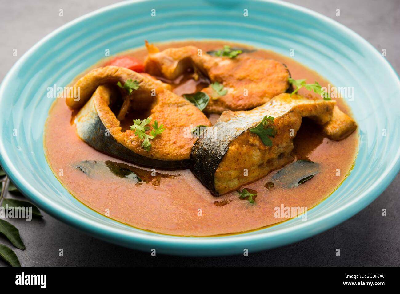 Spicy Fish Curry - kerala, konkan, bengal, goa style in Red and brown ...