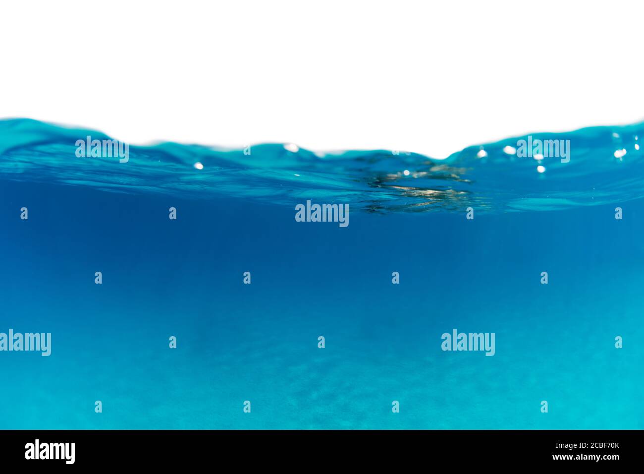 Water wave isolated on white background. Abstract background with free ...