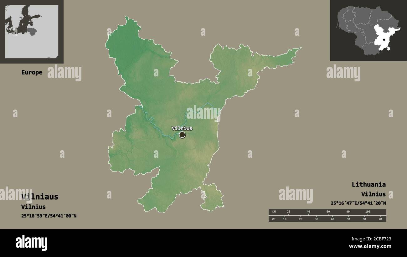 Map of vilna hi-res stock photography and images - Alamy