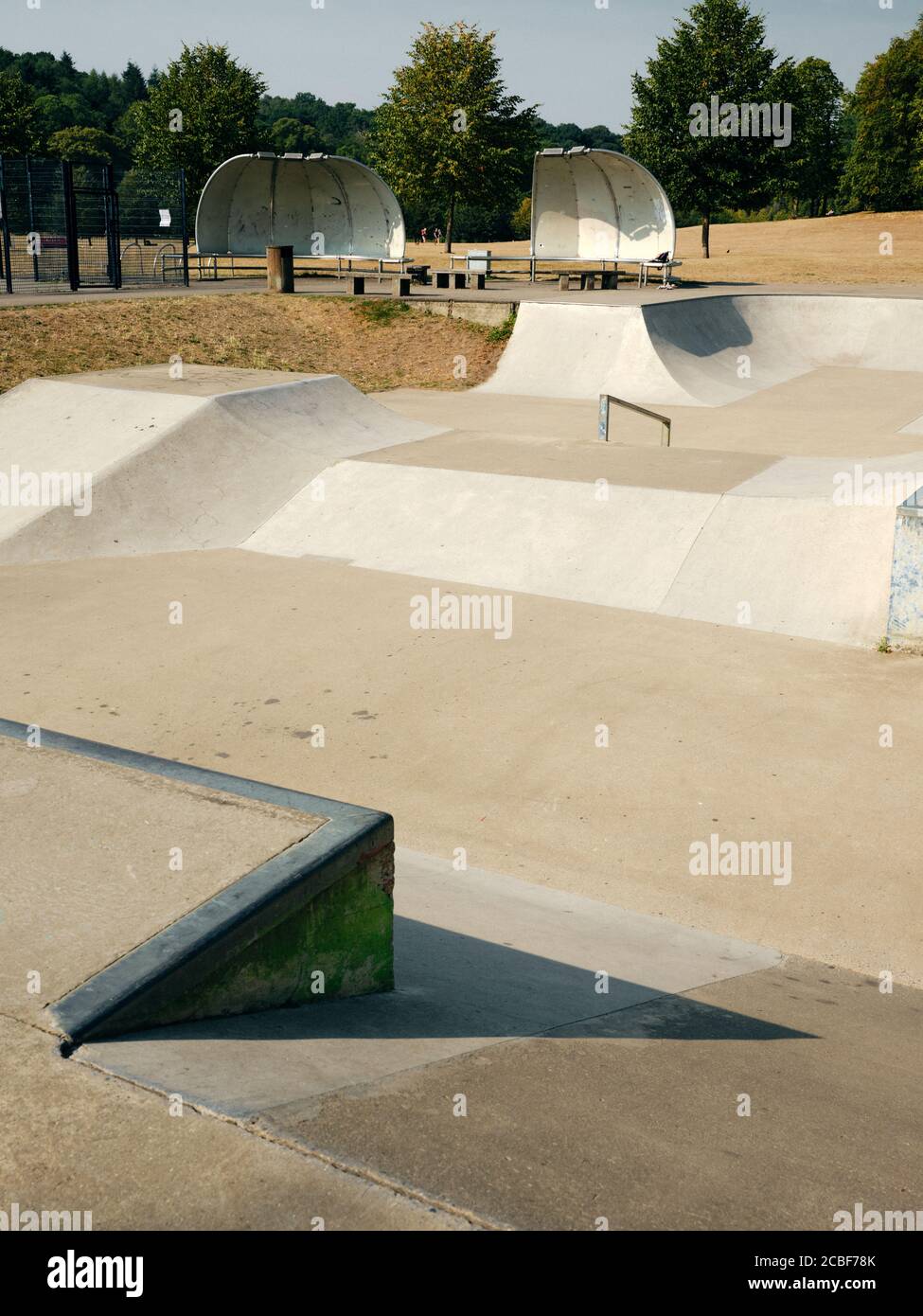 Empty Skatepark - Reigate Priory Park Skatepark in Reigate Surrey ...