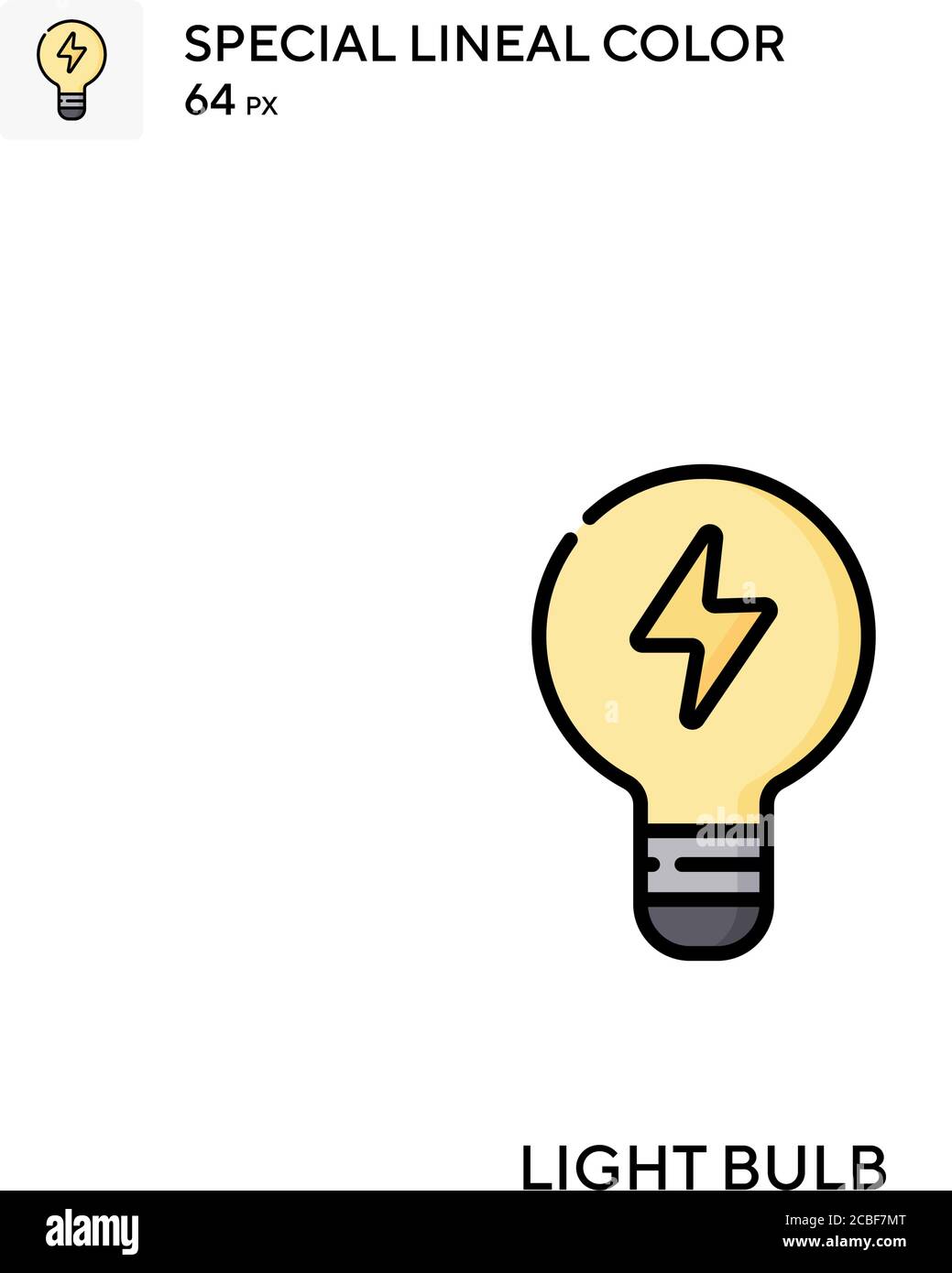 Light bulb Simple vector icon. Light bulb icons for your business ...