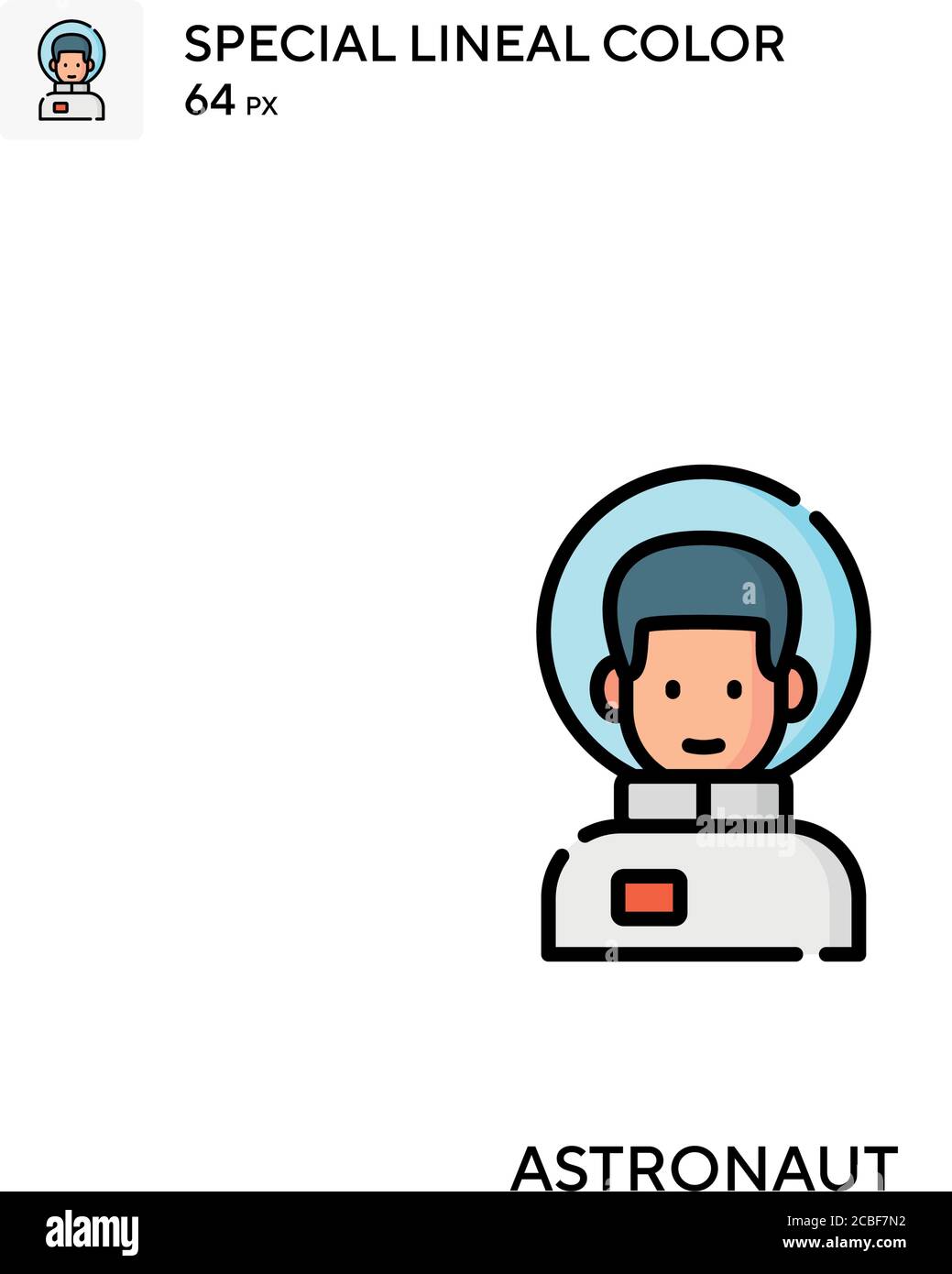 Astronaut Simple vector icon. Astronaut icons for your business project ...
