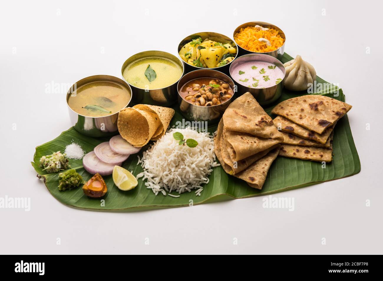 Maharashtrian lunch thali hi-res stock photography and images - Alamy