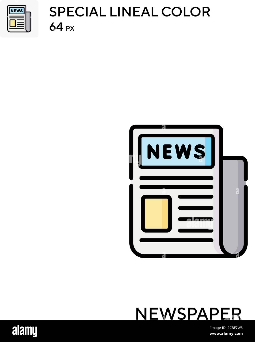 Newspaper Simple vector icon. Newspaper icons for your business project ...