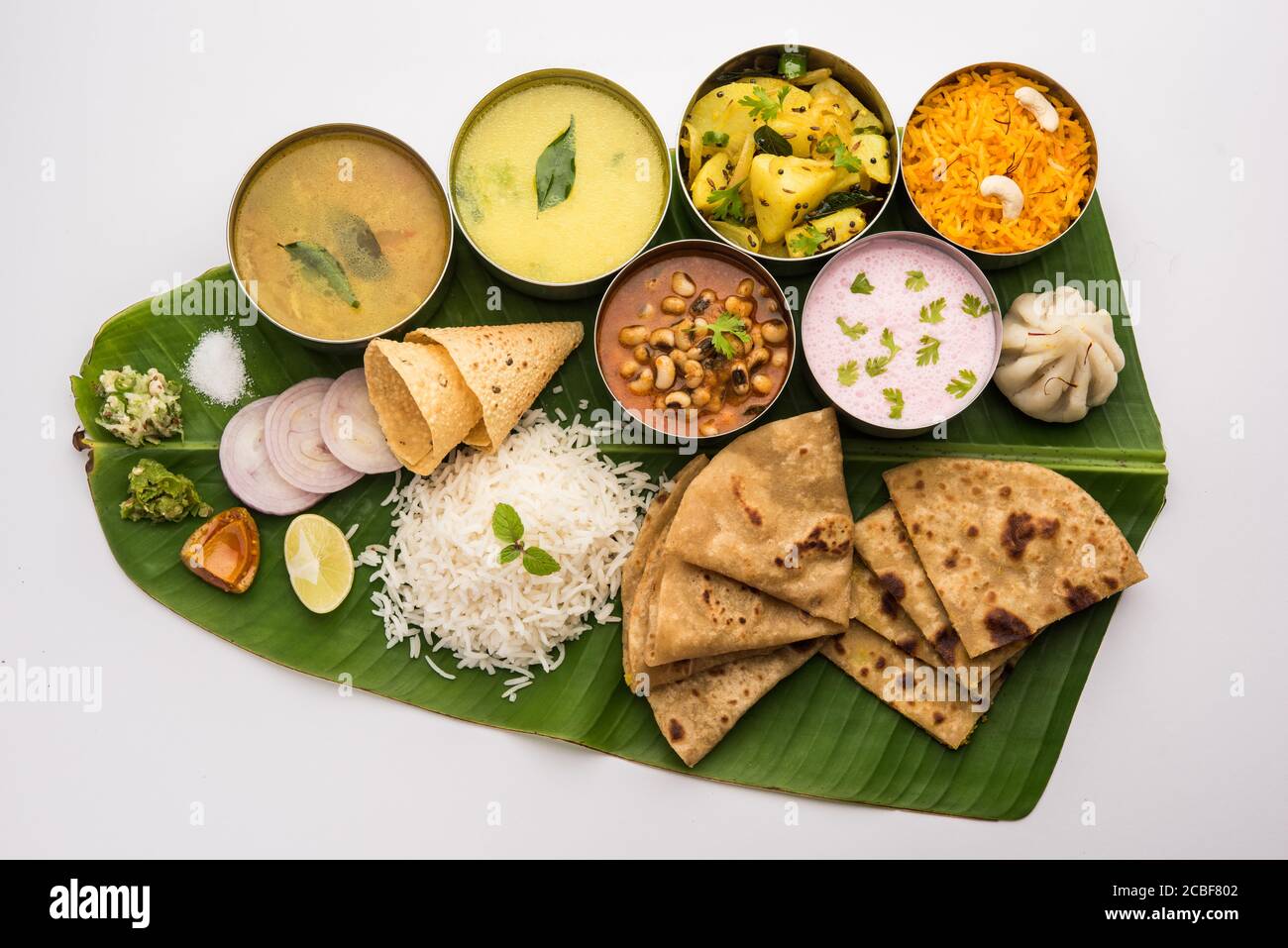 Maharashtrian food Thali or platter - Mumbai style Meal from Indian ...