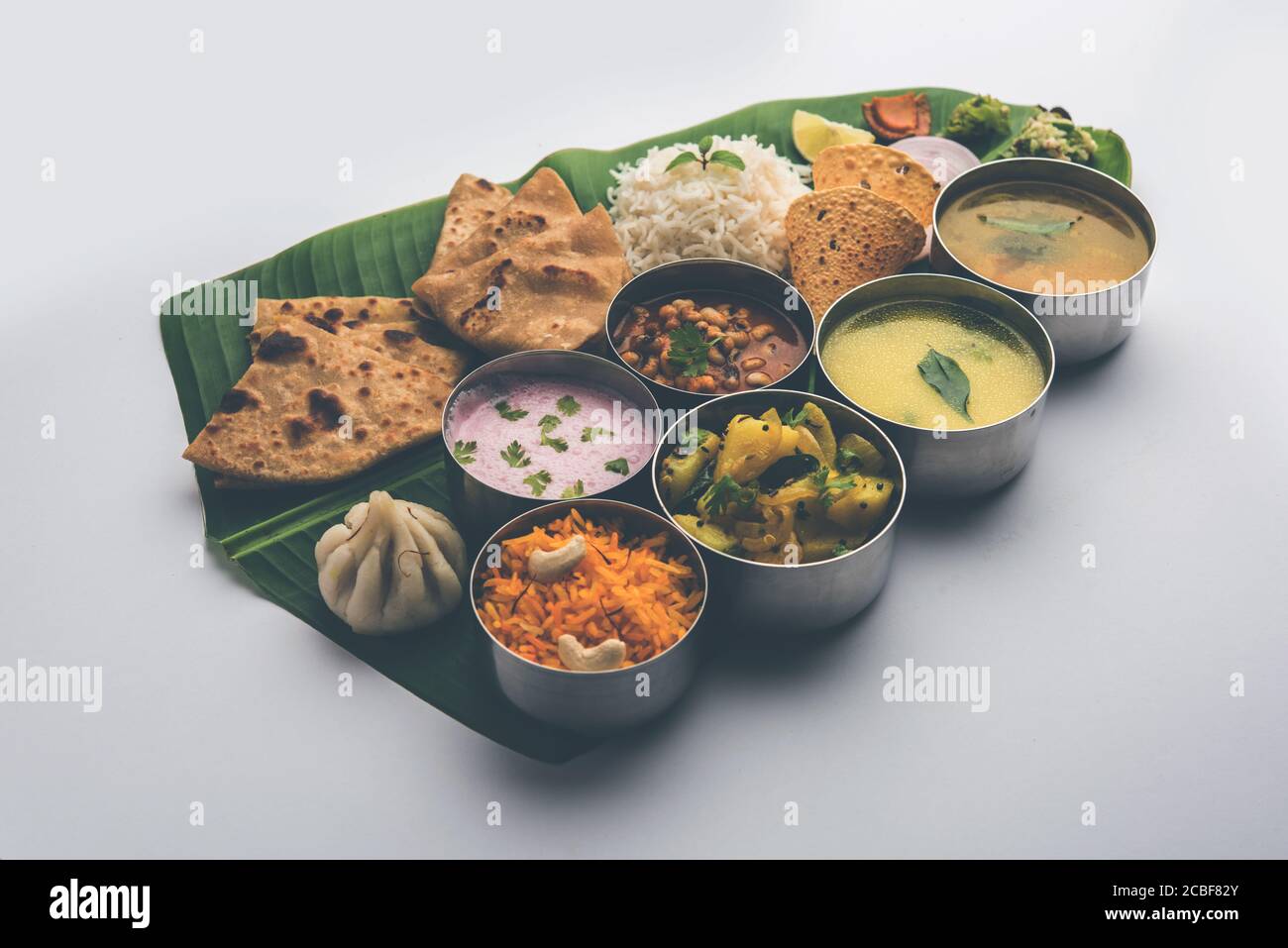 Maharashtrian food Thali or platter - Mumbai style Meal from Indian ...