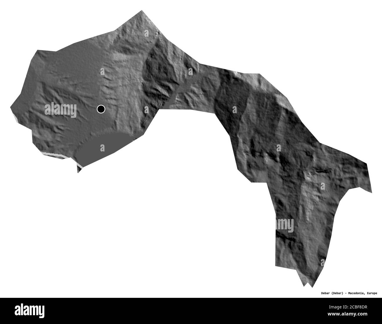 Map of debar Black and White Stock Photos & Images - Alamy