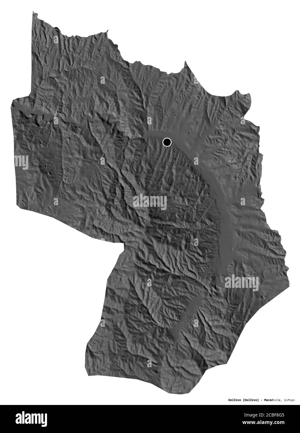 Map of delcevo Cut Out Stock Images & Pictures - Alamy