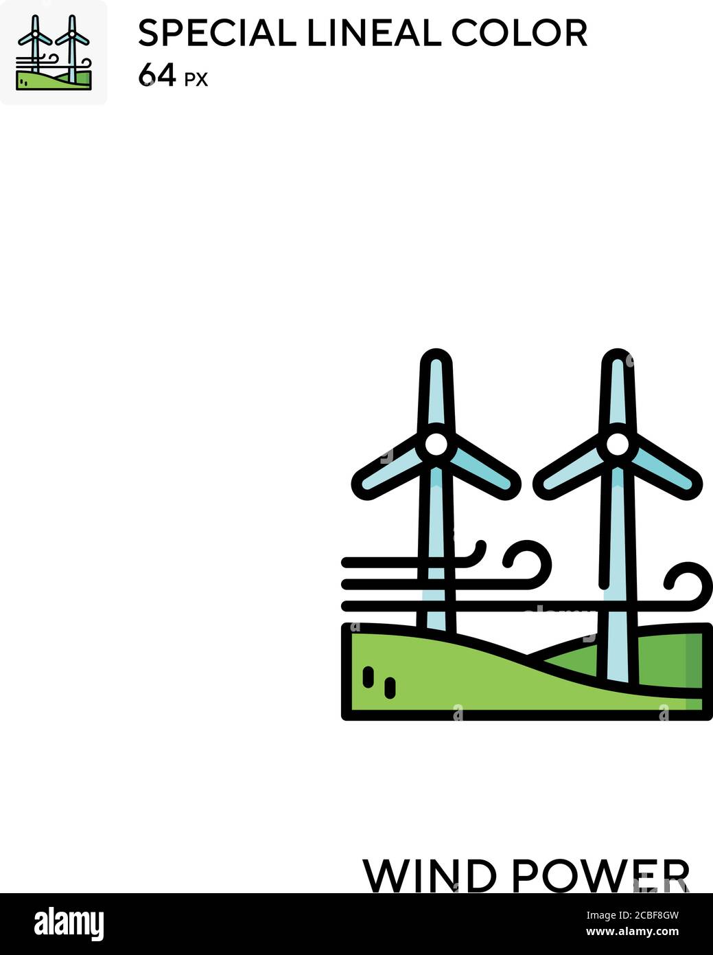 Wind power Simple vector icon. Wind power icons for your business ...