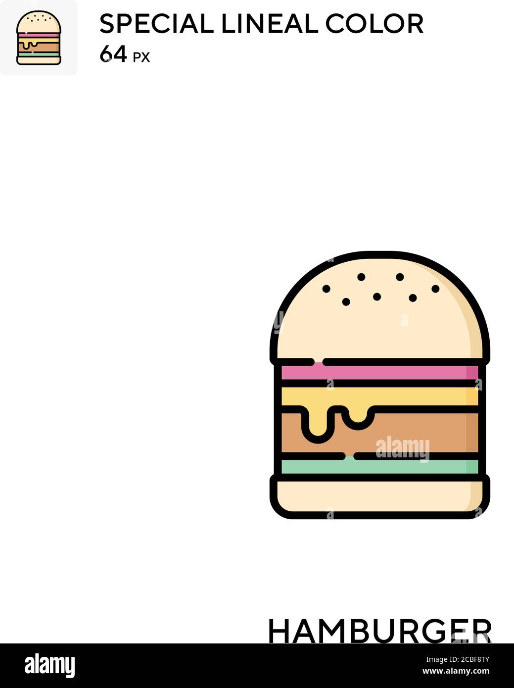 Hamburger Simple vector icon. Hamburger icons for your business project ...