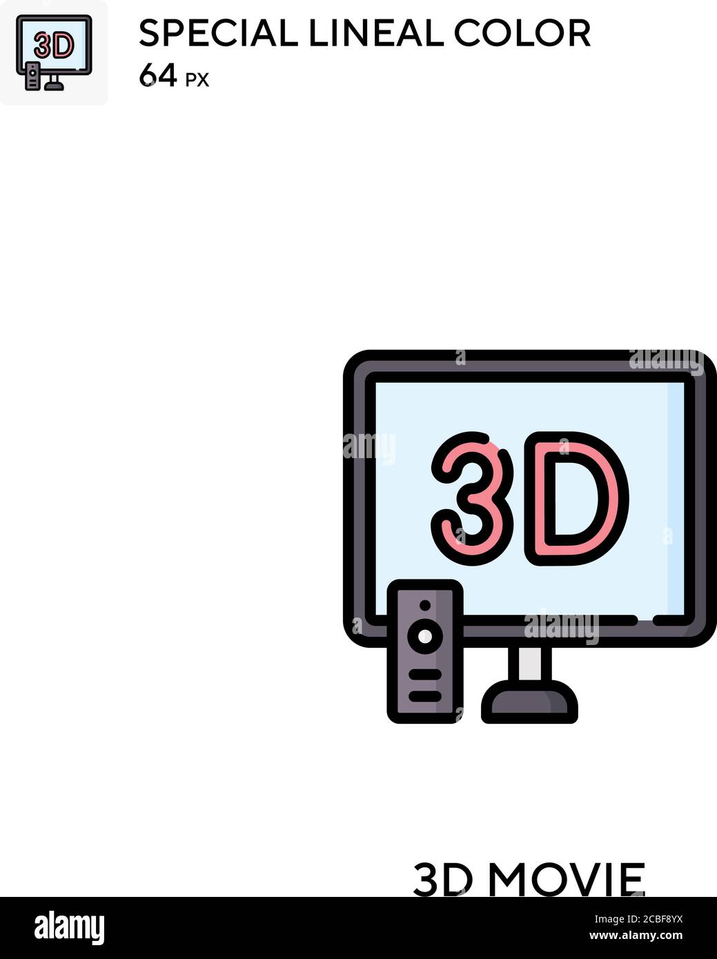 3d movie Simple vector icon. 3d movie icons for your business project ...