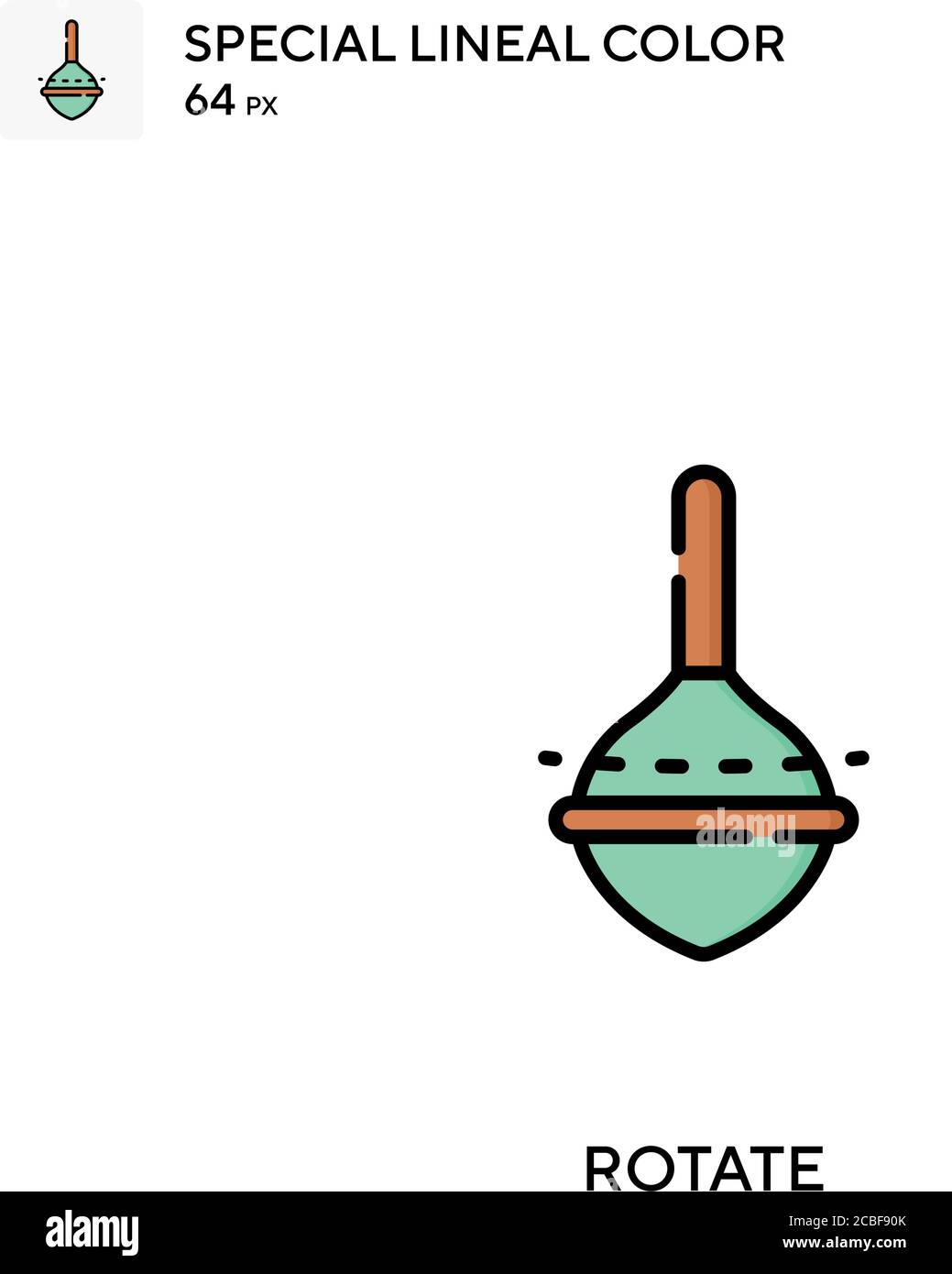 Rotate Simple vector icon. Rotate icons for your business project Stock ...