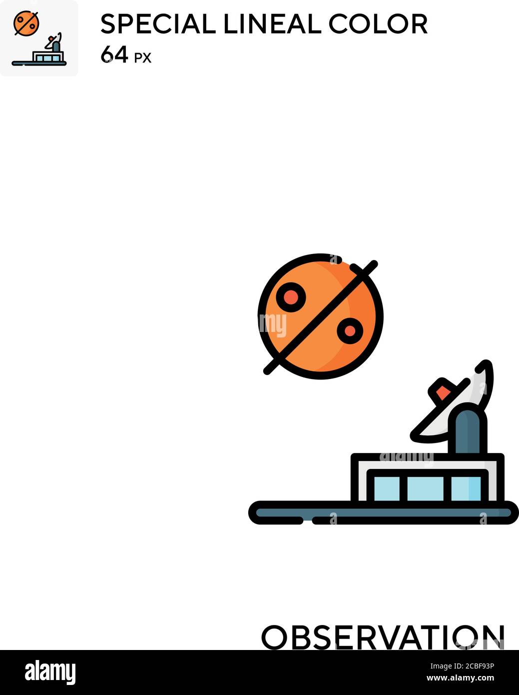 Observation Simple vector icon. Observation icons for your business ...