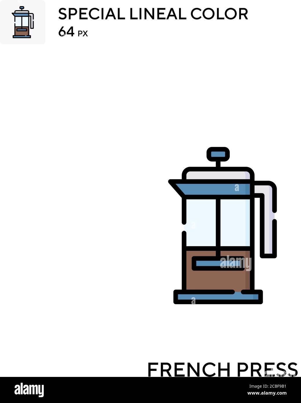 French press Simple vector icon. French press icons for your business ...