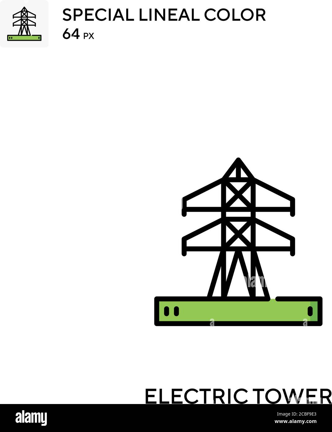 Electric tower Simple vector icon. Electric tower icons for your ...