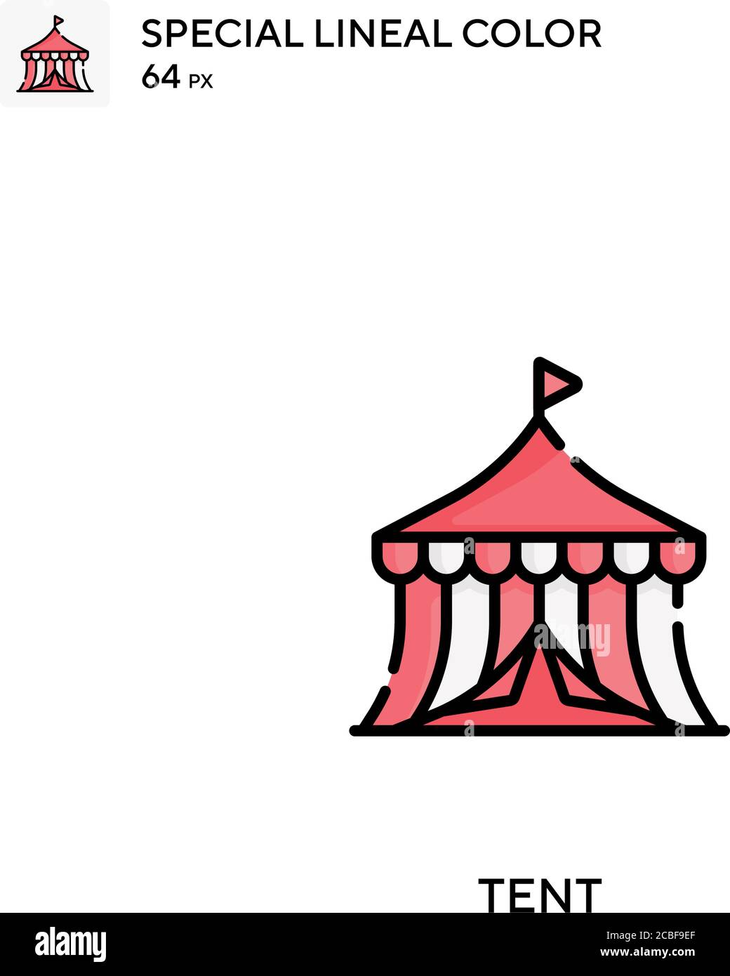 Tent Simple vector icon. Tent icons for your business project Stock ...