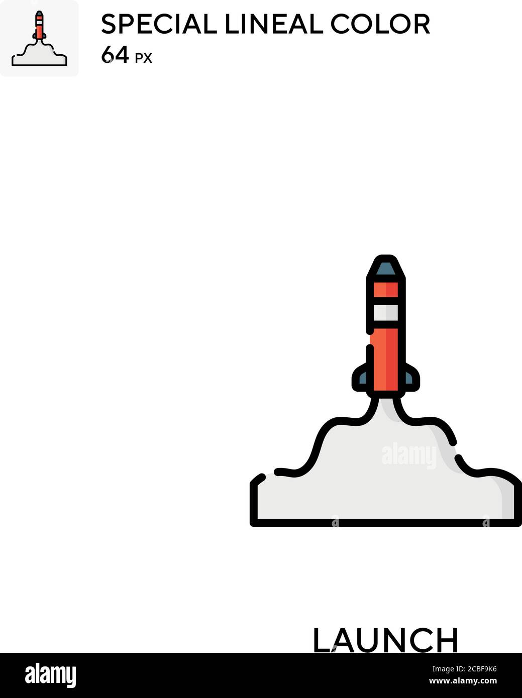 Launch Simple vector icon. Launch icons for your business project Stock ...