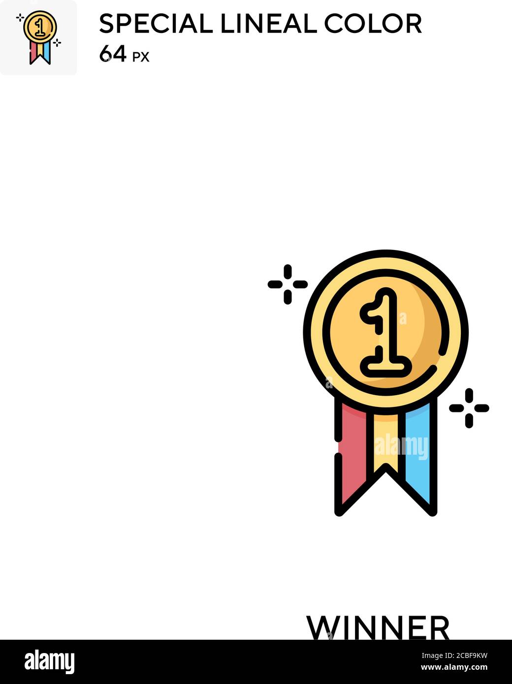 Winner Simple vector icon. Winner icons for your business project Stock ...