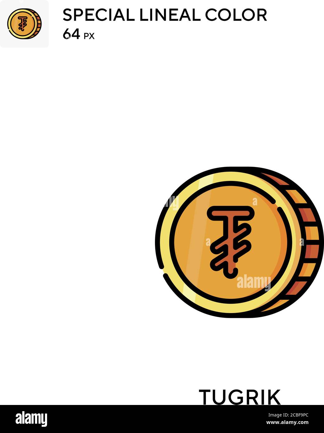 Tugrik Simple vector icon. Tugrik icons for your business project Stock ...