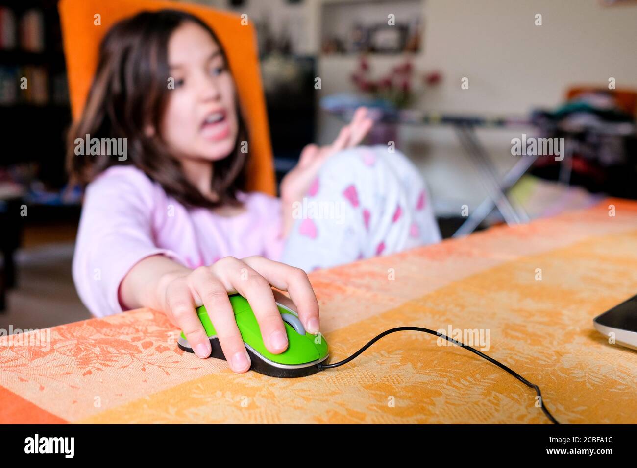 Child hand computer hi-res stock photography and images - Alamy