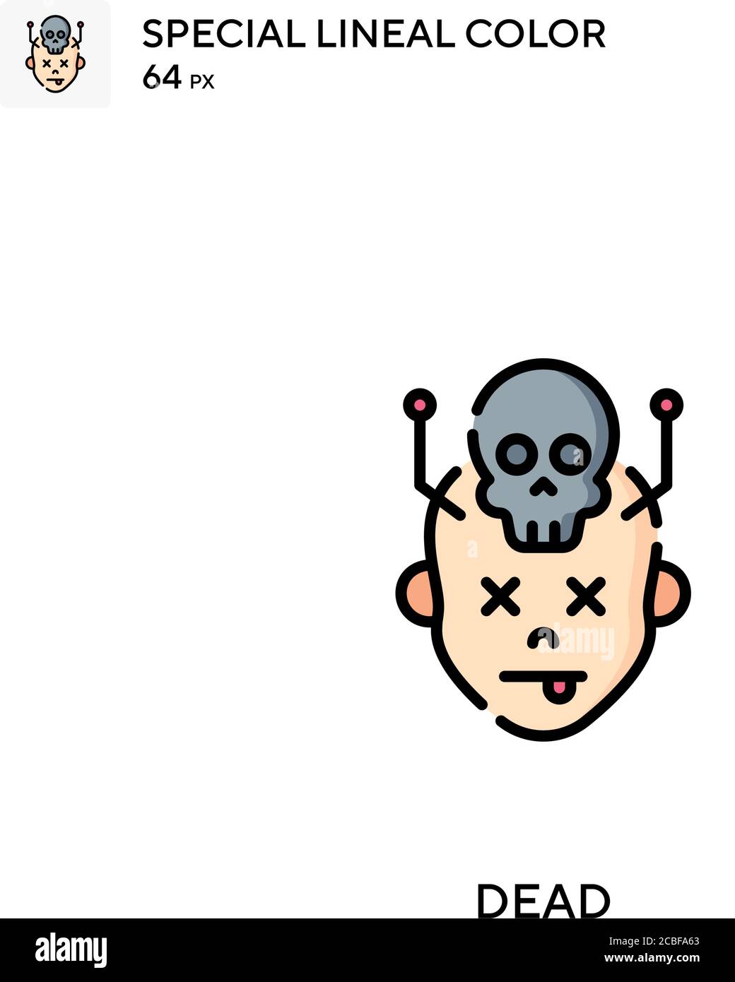 Dead Simple vector icon. Dead icons for your business project Stock ...