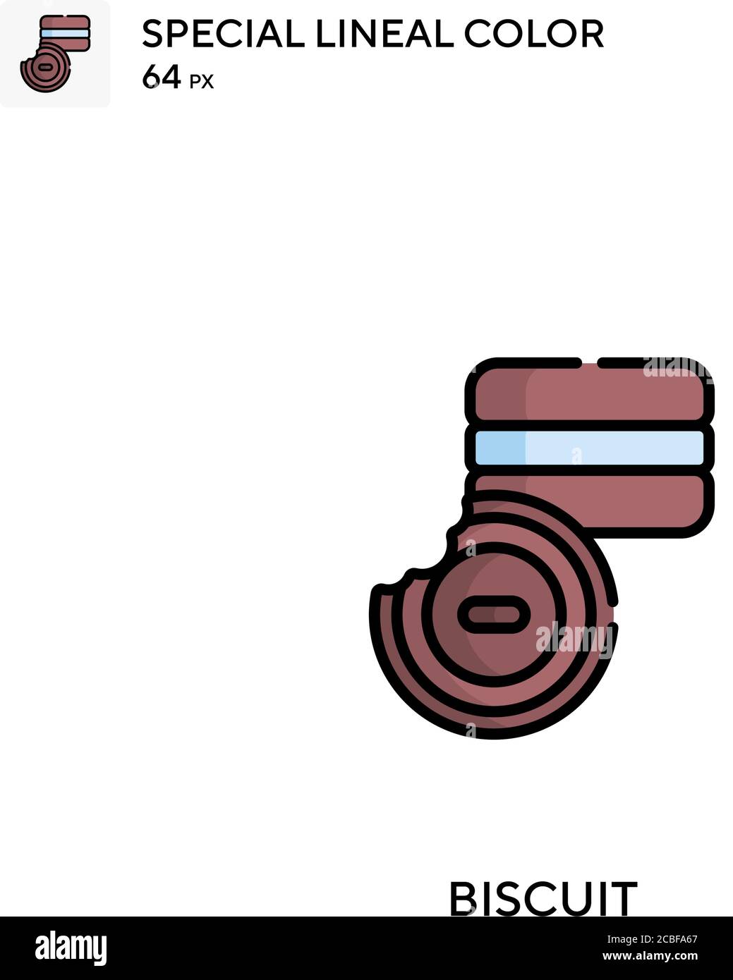 Biscuit Simple vector icon. Biscuit icons for your business project ...