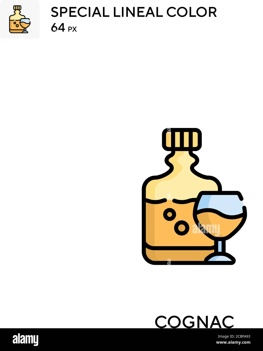 Cognac Simple vector icon. Cognac icons for your business project Stock ...