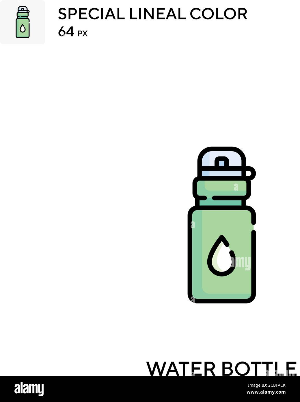 Water bottle Simple vector icon. Water bottle icons for your business ...