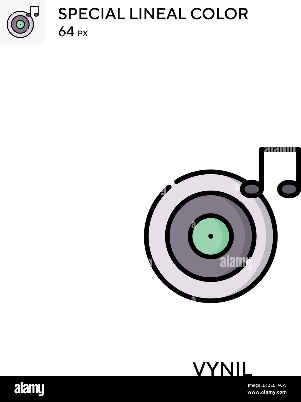 Vynil Simple vector icon. Vynil icons for your business project Stock ...