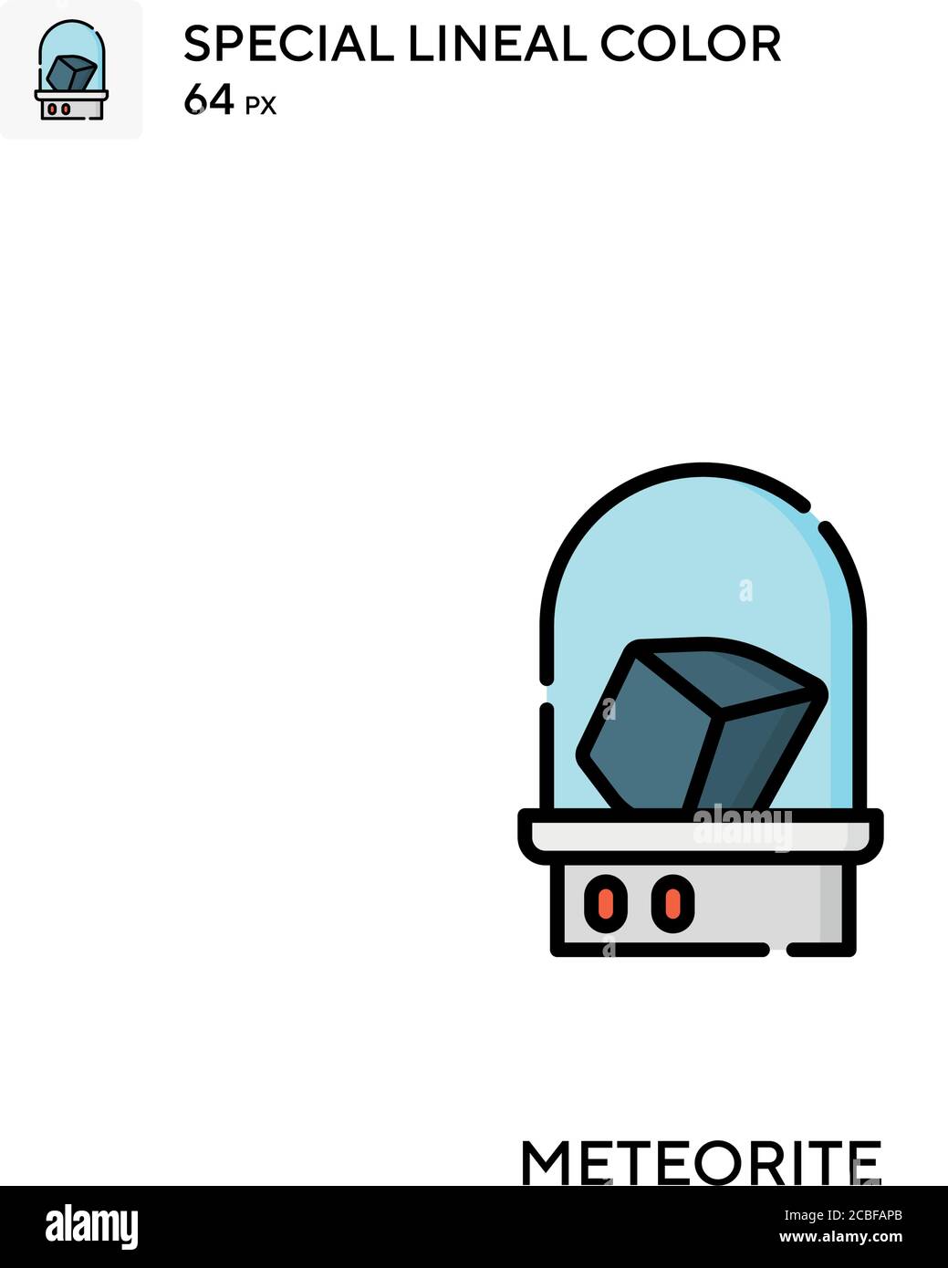 Meteorite Simple vector icon. Meteorite icons for your business project ...