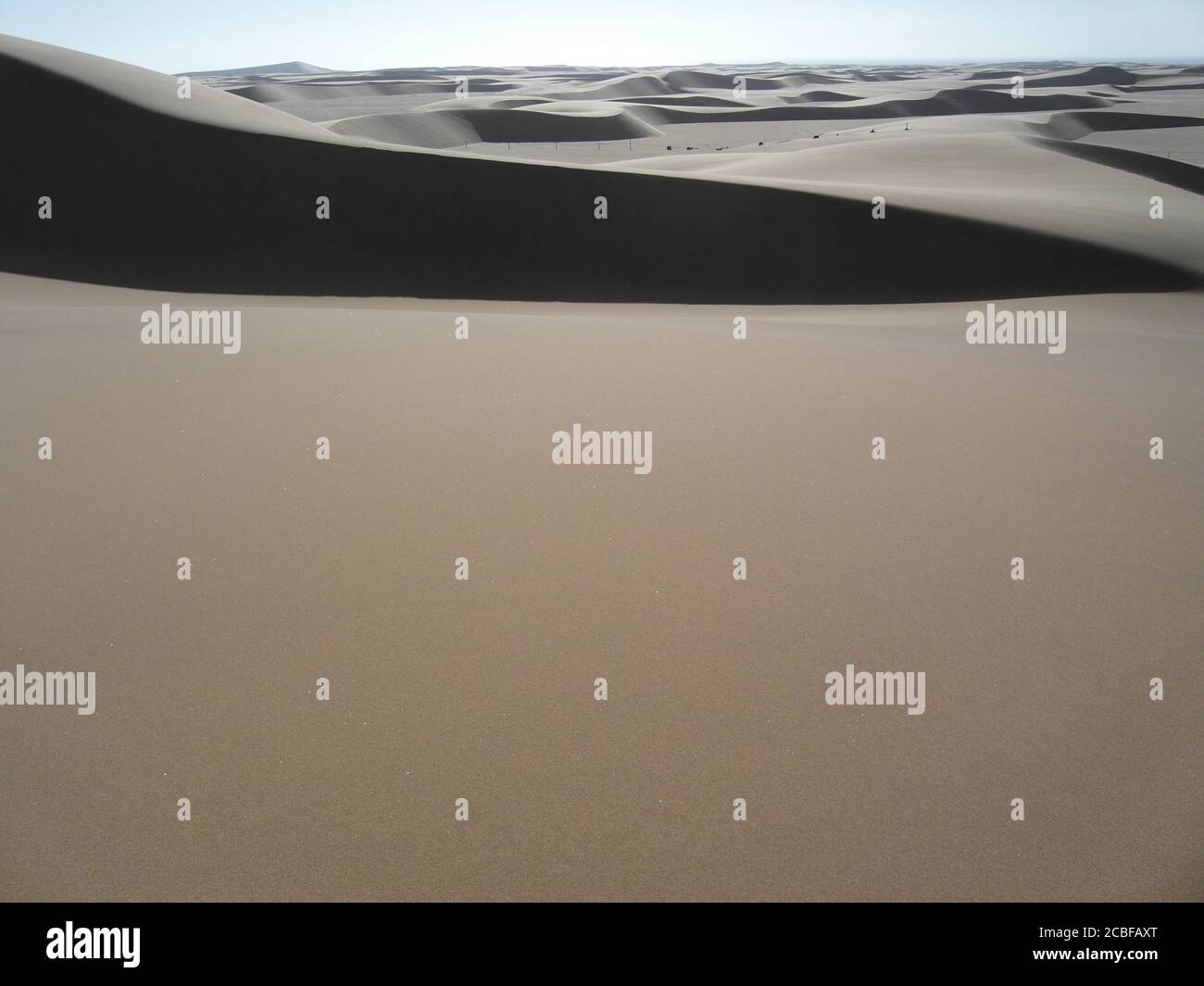 Dramatic Desert Dunes, Lines and Shadows Stock Photo - Alamy