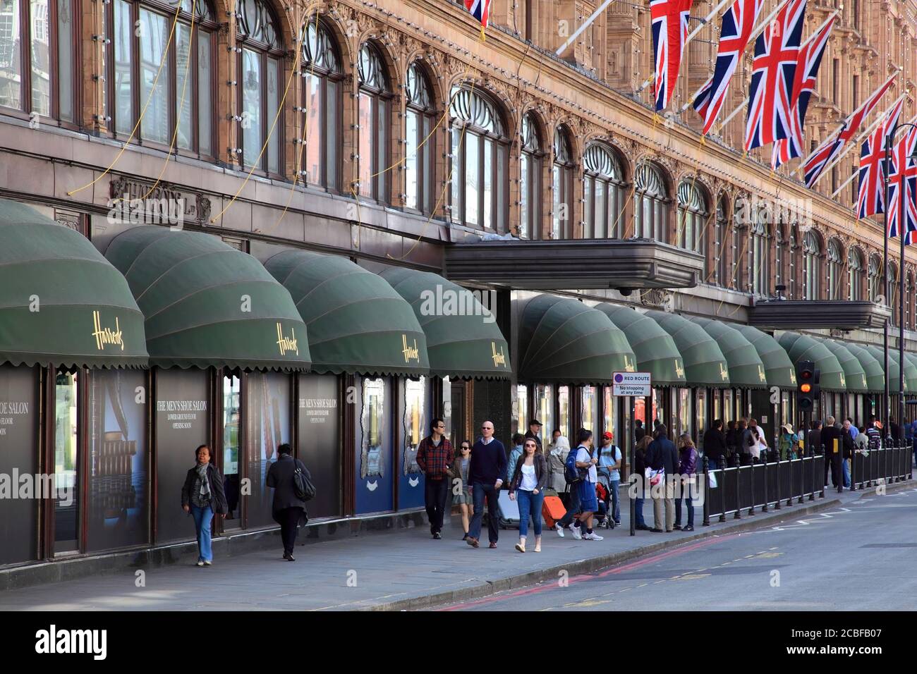 London, United Kingdom, May 1, 2011 : Exterior of Harrods department ...