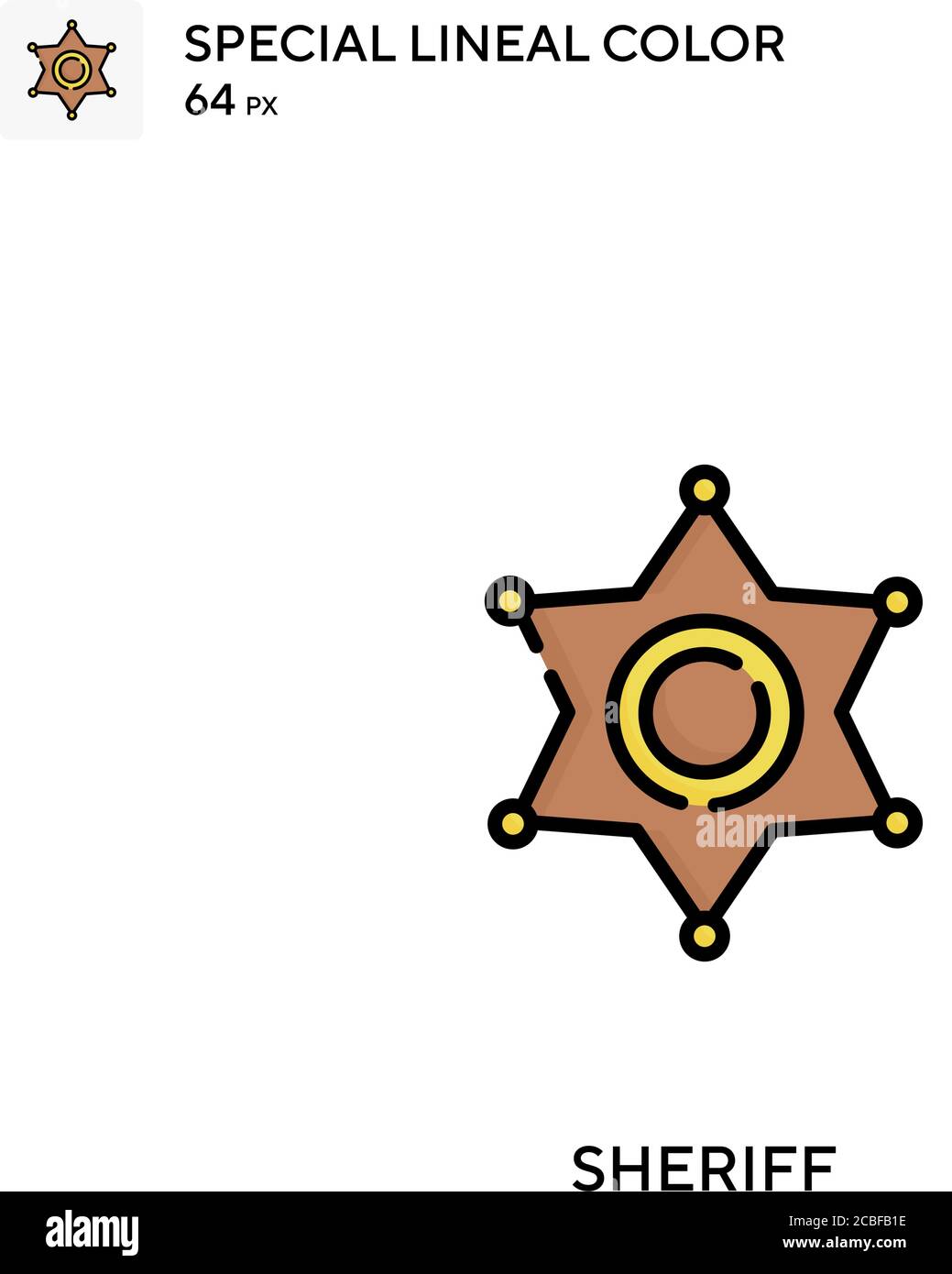 Sheriff Simple vector icon. Sheriff icons for your business project ...