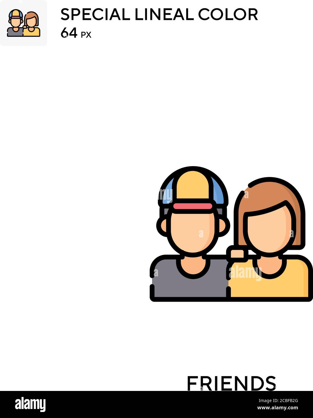 Friends Simple vector icon. Friends icons for your business project ...