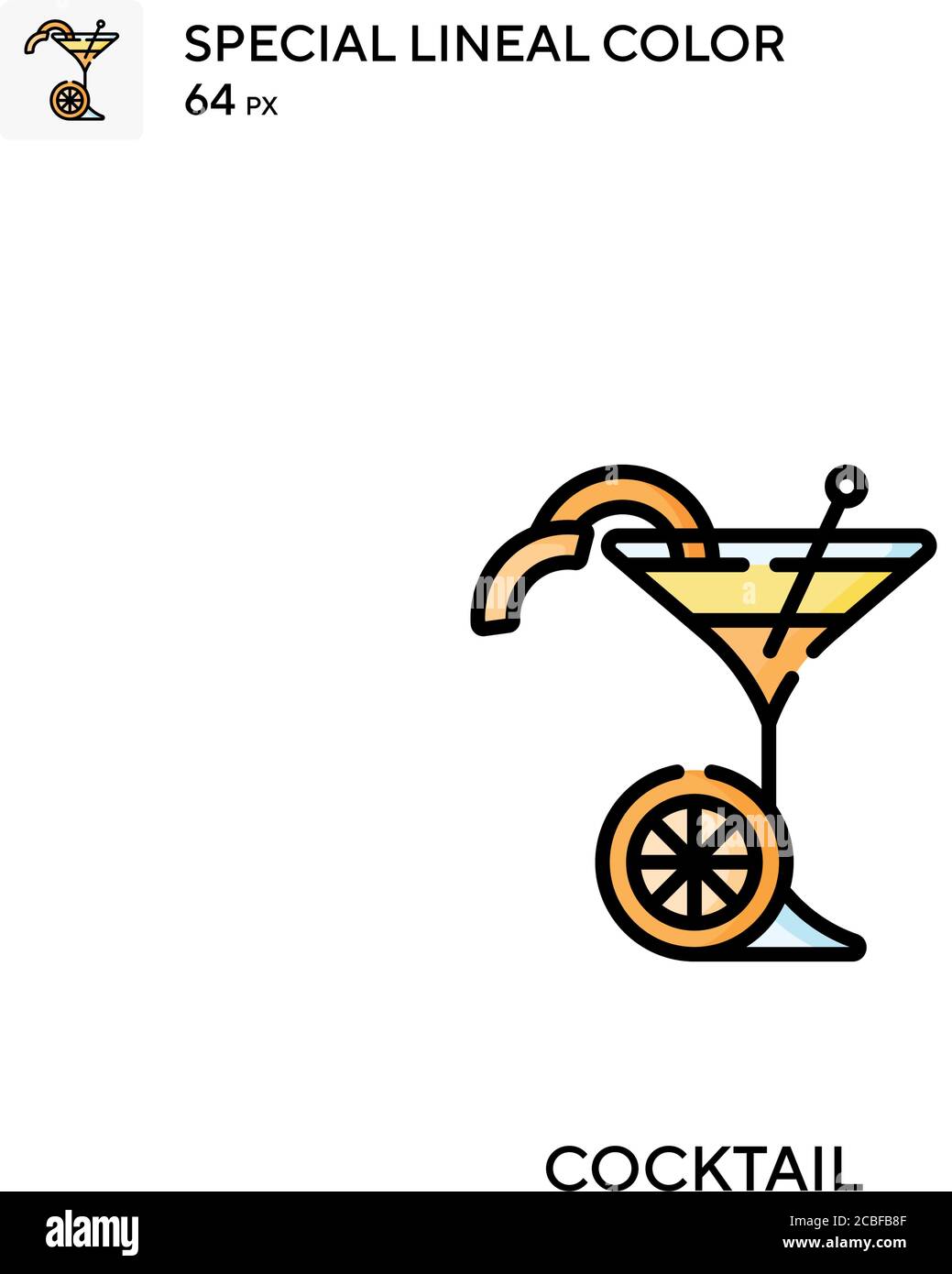 Cocktail Simple vector icon. Cocktail icons for your business project ...