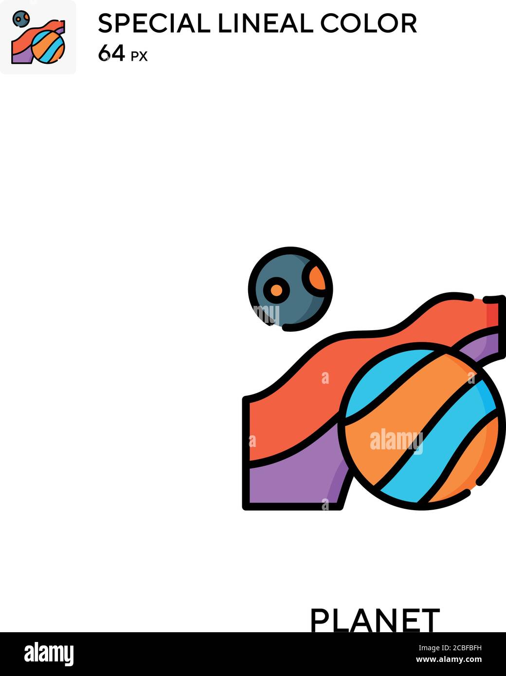 Planet Simple vector icon. Planet icons for your business project Stock ...